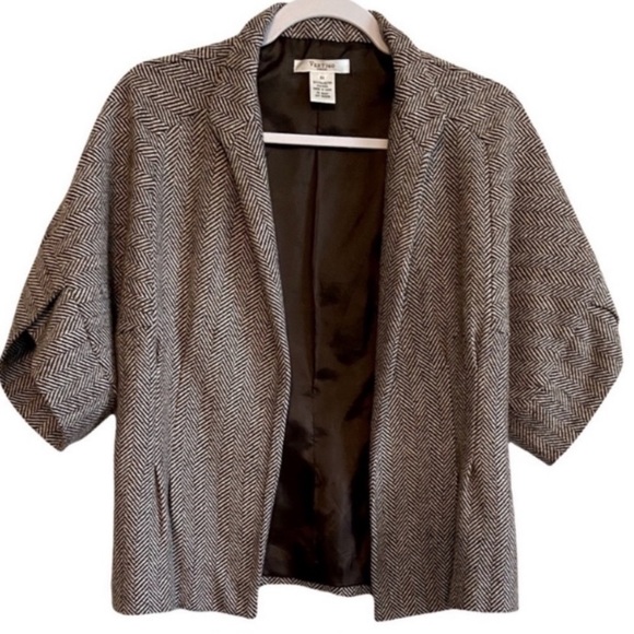 Vertigo Paris | Jackets & Coats | Vertico Paris Brown And Cream Tweed ...